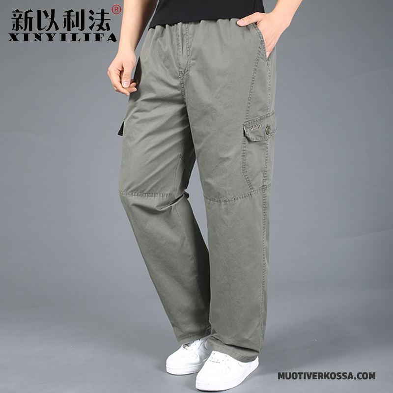 Spodnie Cargo Męskie Duży Rozmiar Sportowe Bawełna Cienkie Casualowe ...