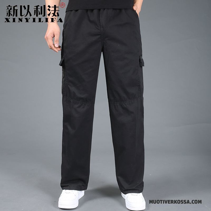 Spodnie Cargo Męskie Duży Rozmiar Sportowe Bawełna Cienkie Casualowe ...