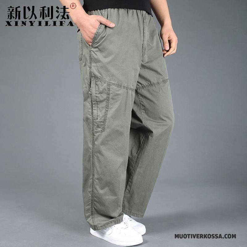 Spodnie Cargo Męskie Duży Rozmiar Sportowe Bawełna Cienkie Casualowe ...