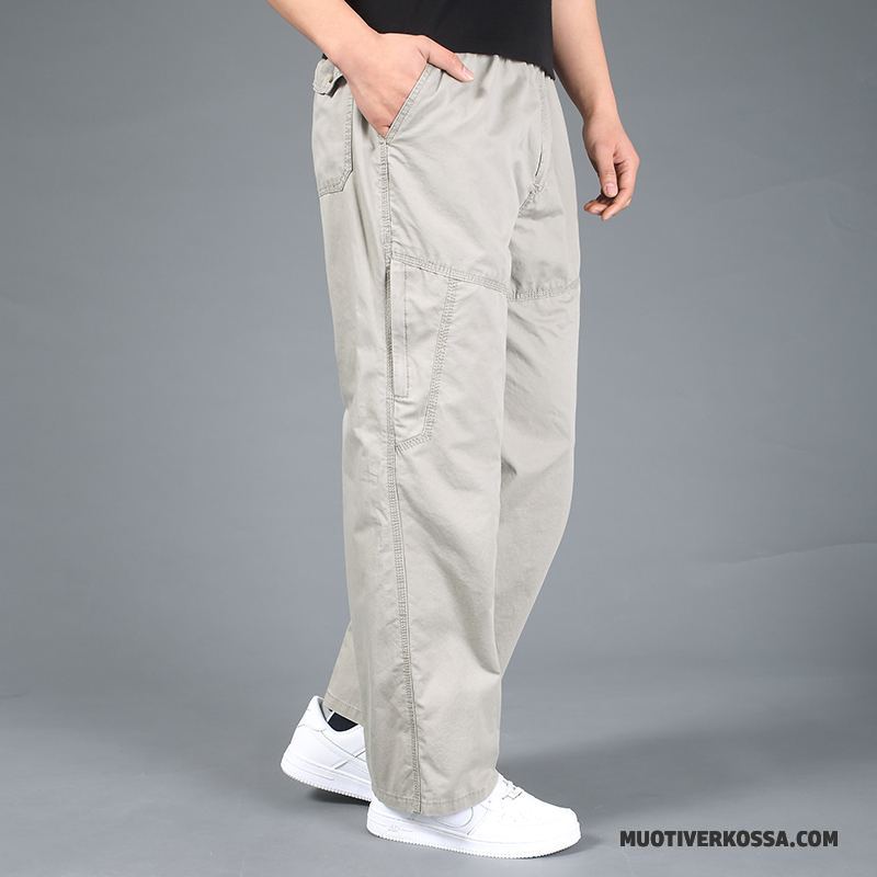 Spodnie Cargo Męskie Duży Rozmiar Sportowe Bawełna Cienkie Casualowe ...