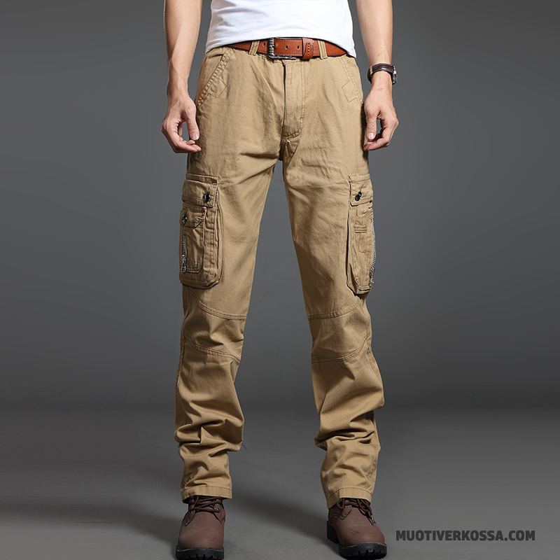 Spodnie Cargo Męskie Casual Sportowe Szerokie Więcej Kieszeni Wiosna ...